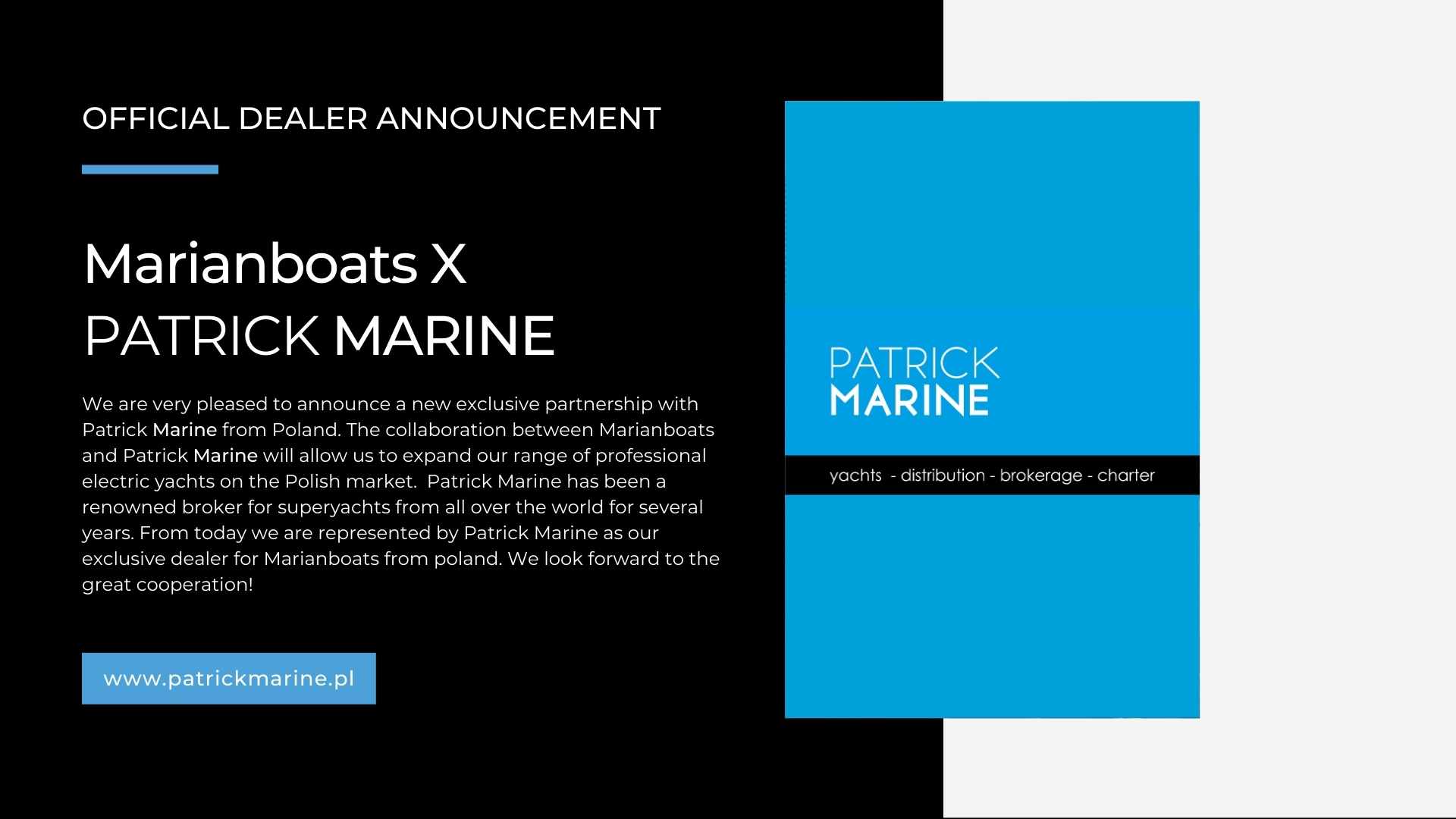 Patrick Marine X Marianboats - Marian Boote