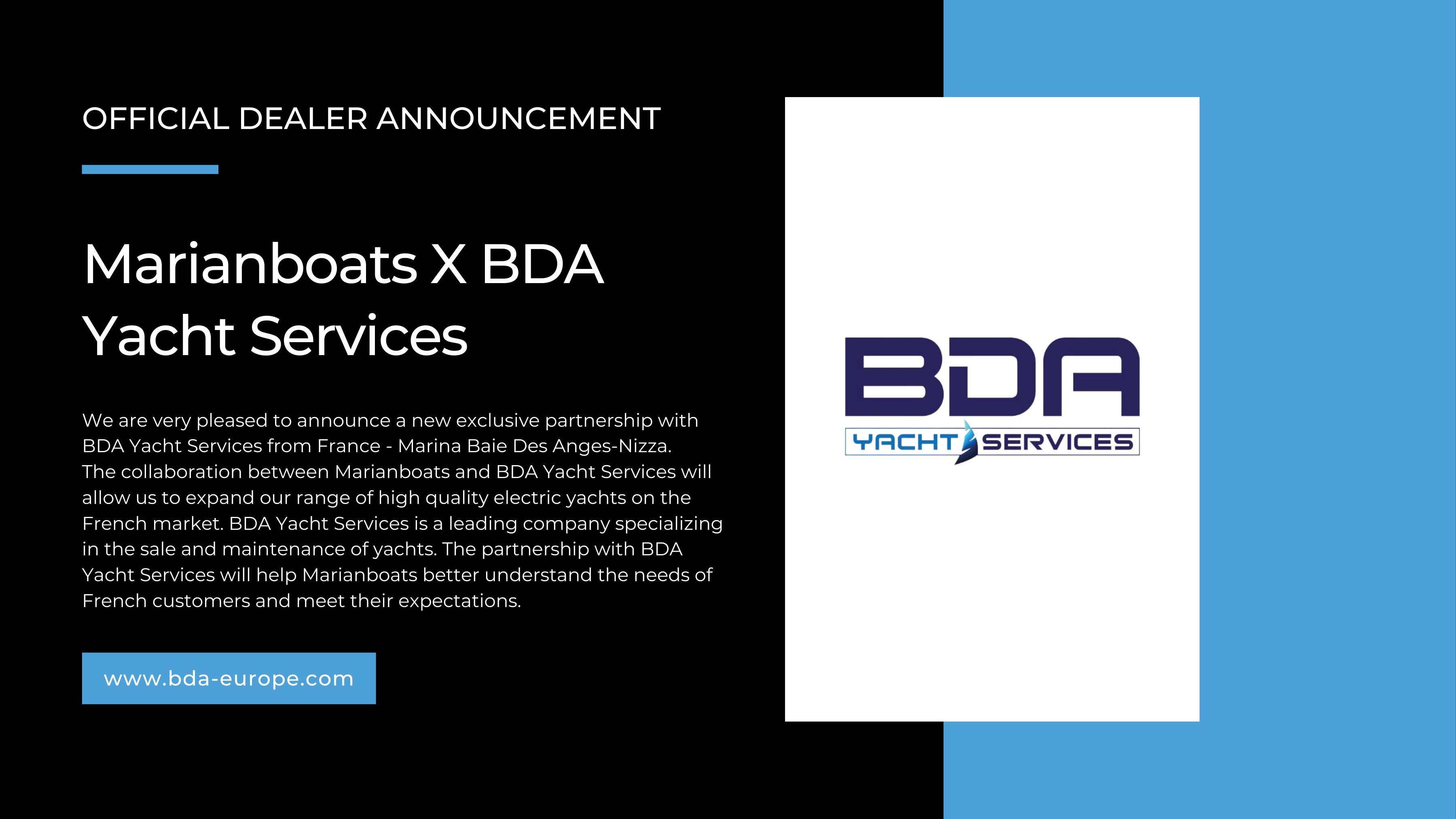 BDA Yacht Services X Marianboats - Marian Boote