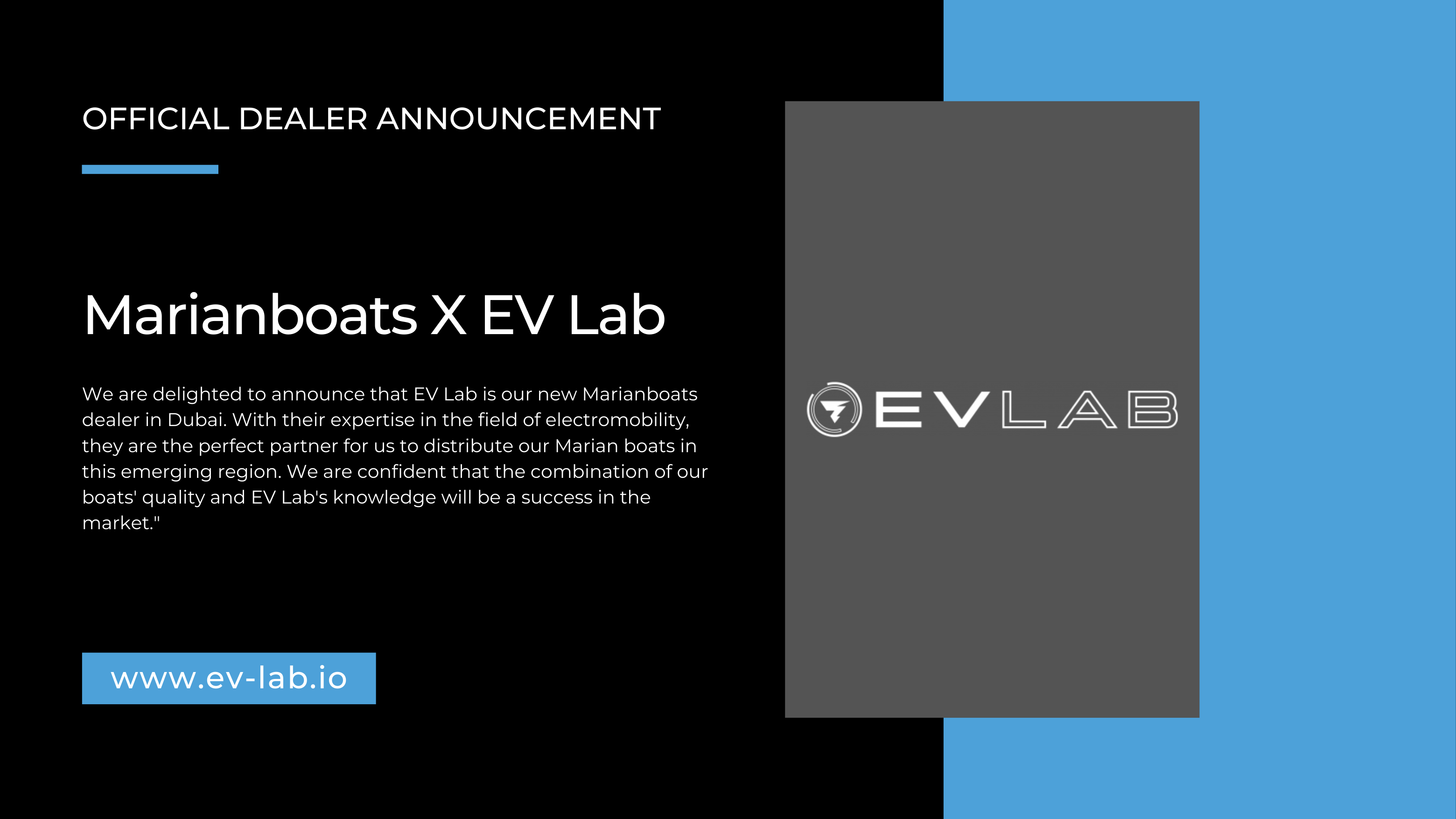 EV Lab X Marianboats - Marian Boote