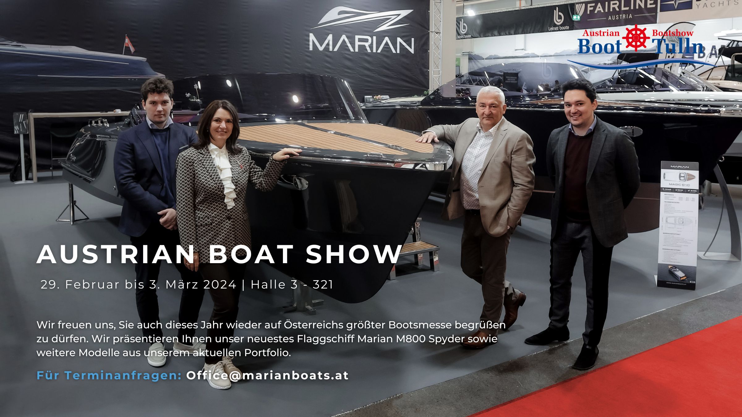Austrian Boat Show - BOOT TULLN - Marian Boote